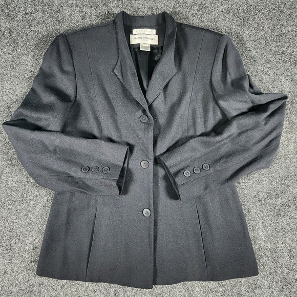 Rena Rowan | Jackets & Coats | Vtg Rena Rowan Blazer Women P Black 3 ...